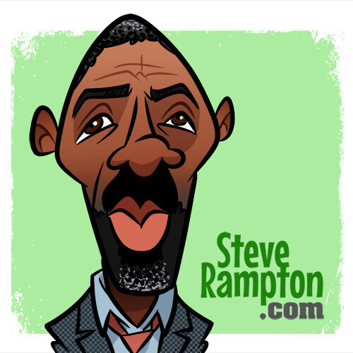 ArtStation - Idris Elba Caricature