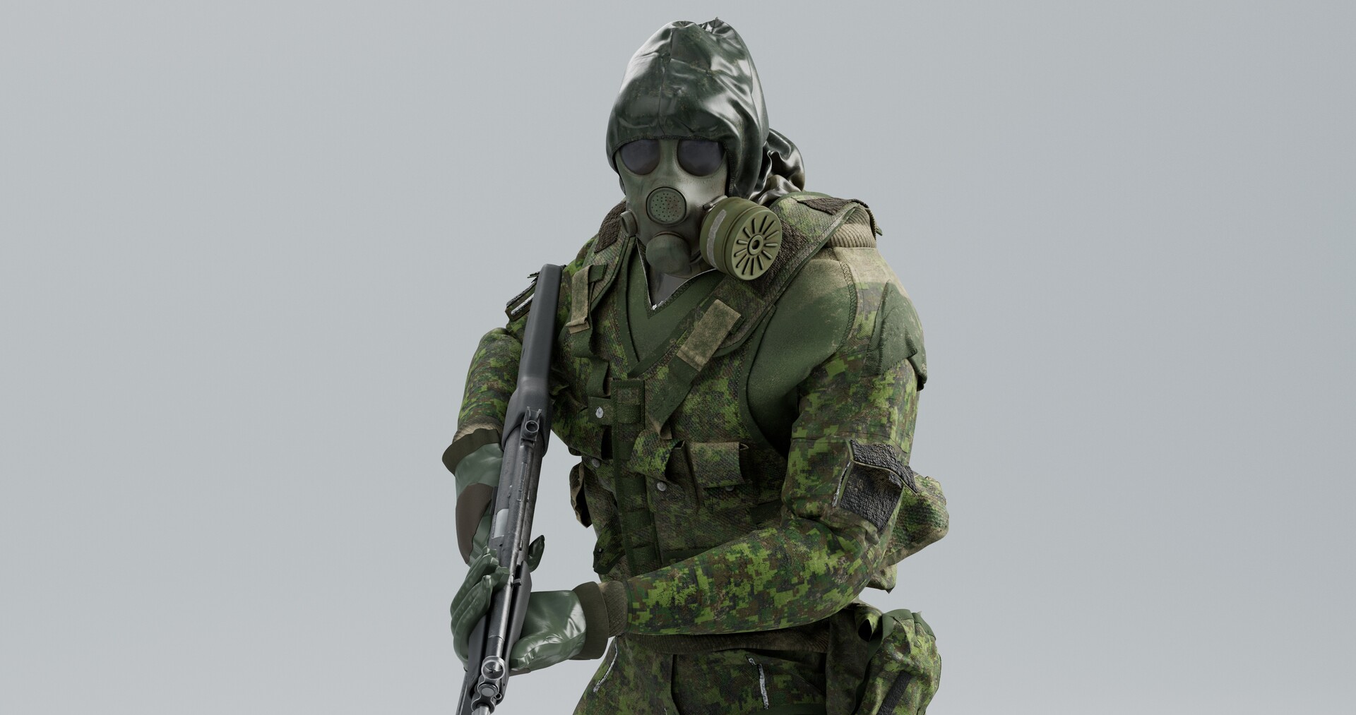 ArtStation - CBRN canadian soldier