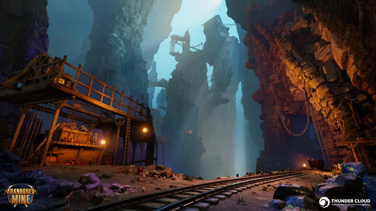 Thunder Cloud Studio - Stylized PBR 3D Environment - Abandoned Mine