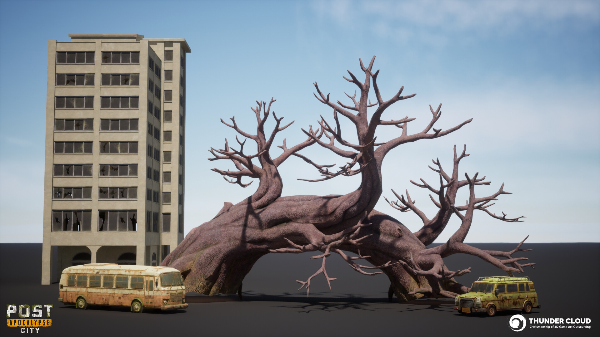 Thunder Cloud Studio - Modular Asset - Post Apocalypse City (Realistic PBR 3D Environment)