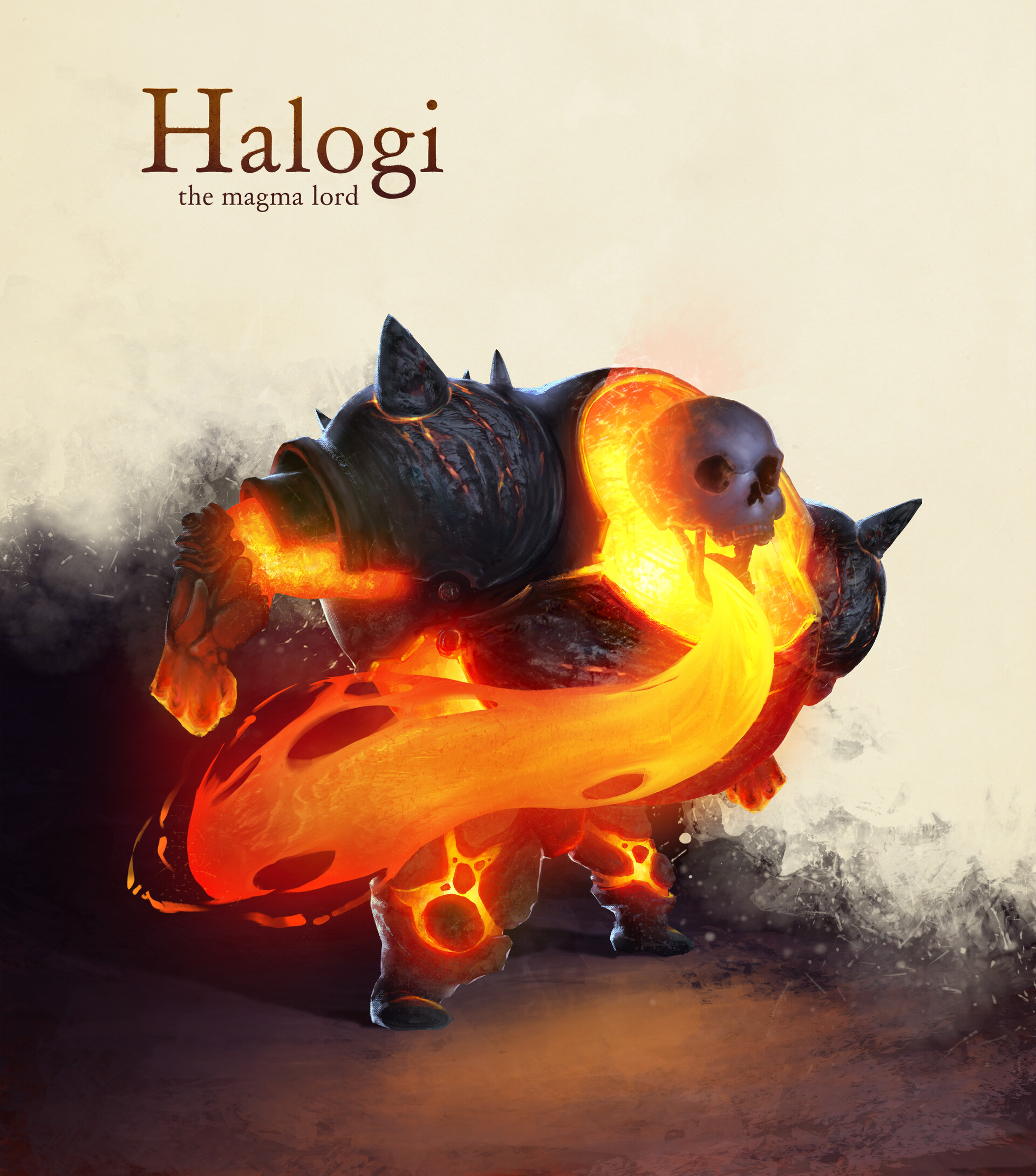 ArtStation - Halogi - the magma lord