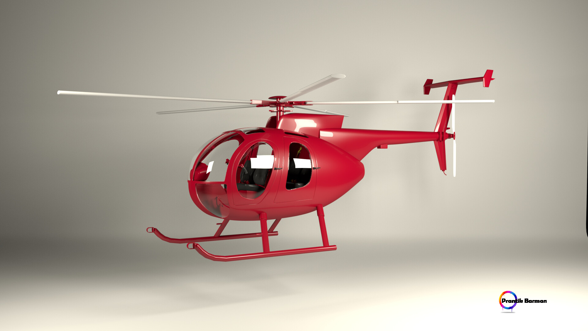 ArtStation - 3D Helicopter model