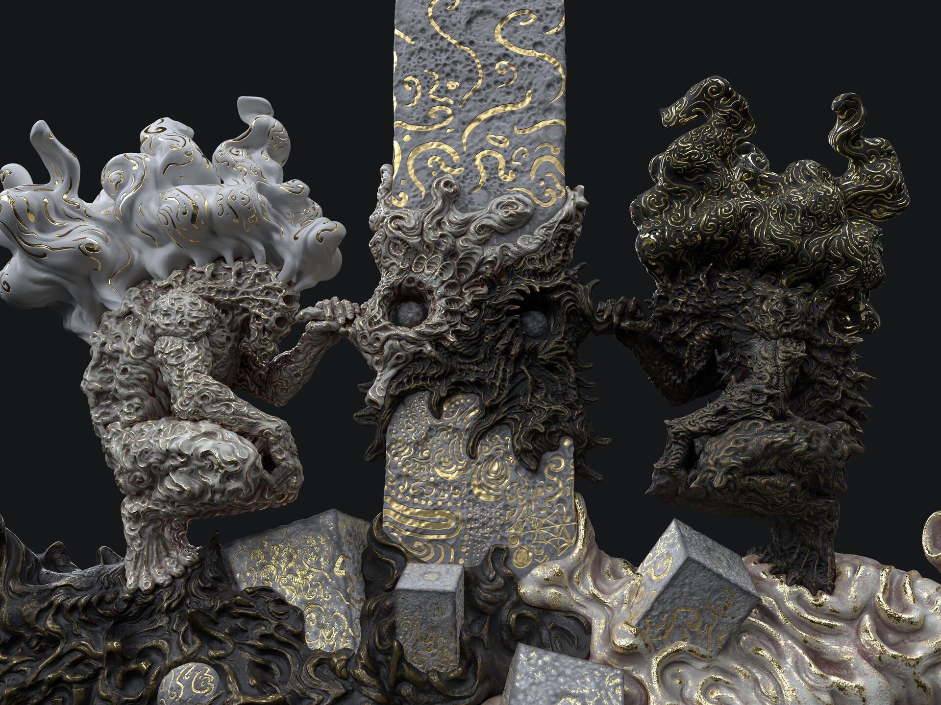 ArtStation - Meteorism project : The nine masters, Venus and Gejus