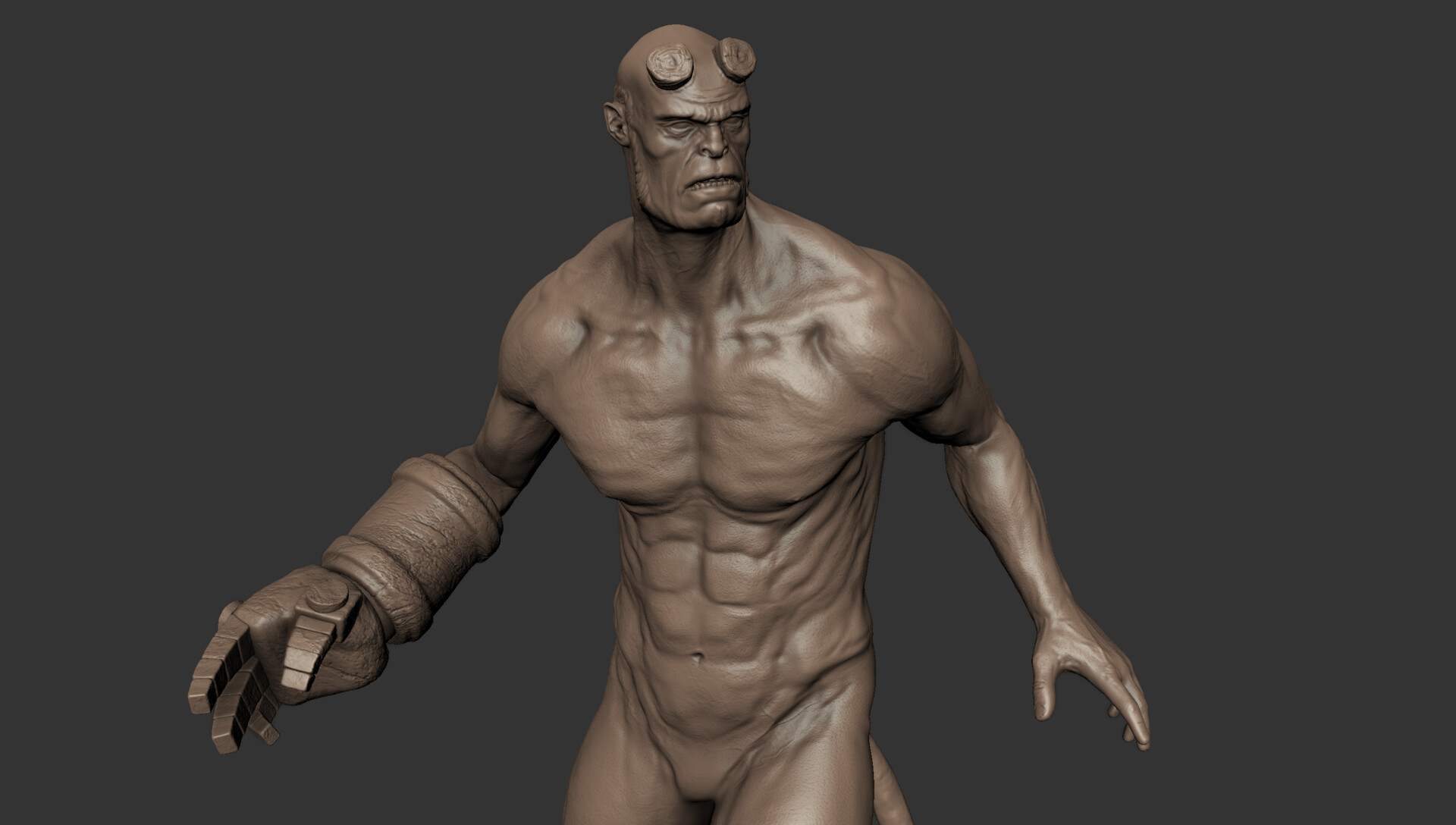 ArtStation - HellBoy Statue