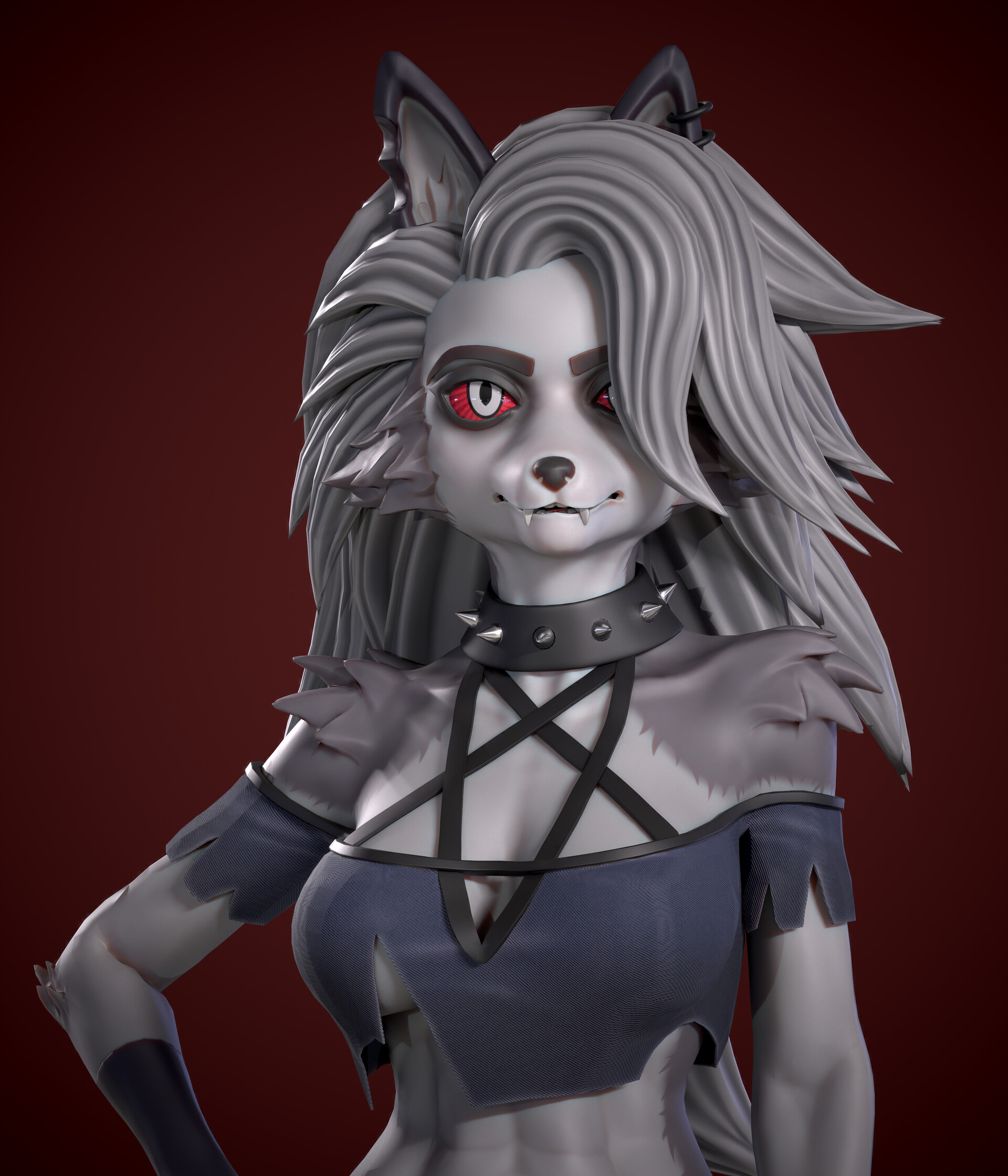 ArtStation - Loona from Helluva Boss