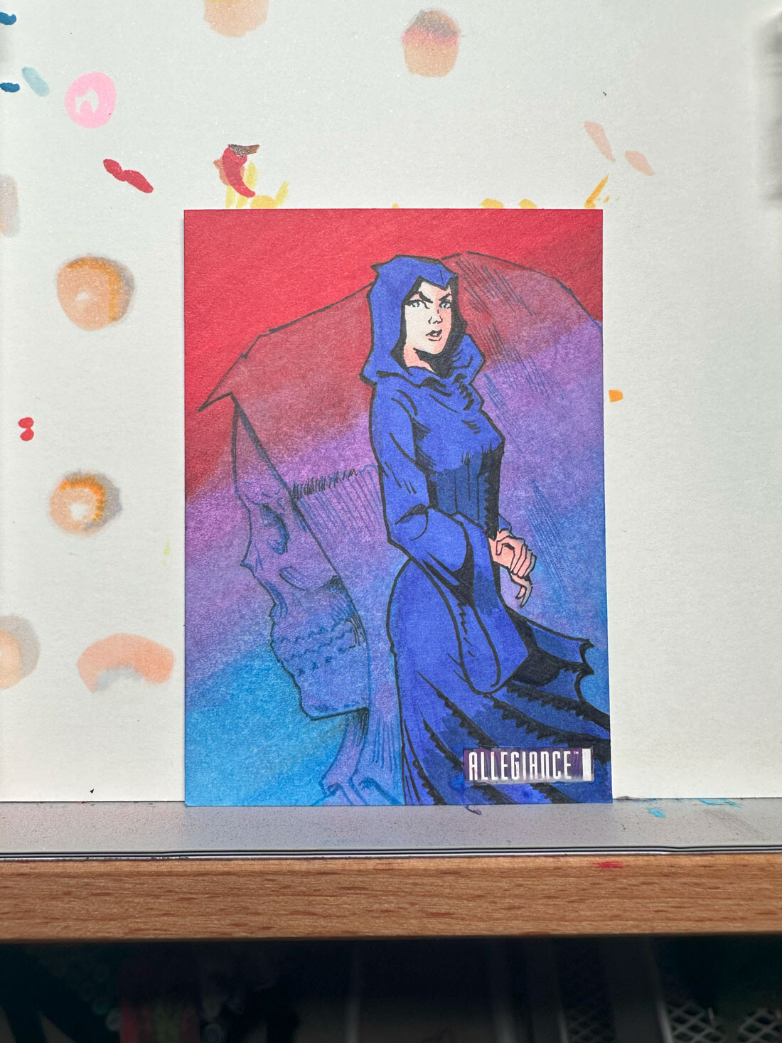 Chris Doray - Death - Upper Deck Infinity Trilogy Marvel Allegiance Sketchcard