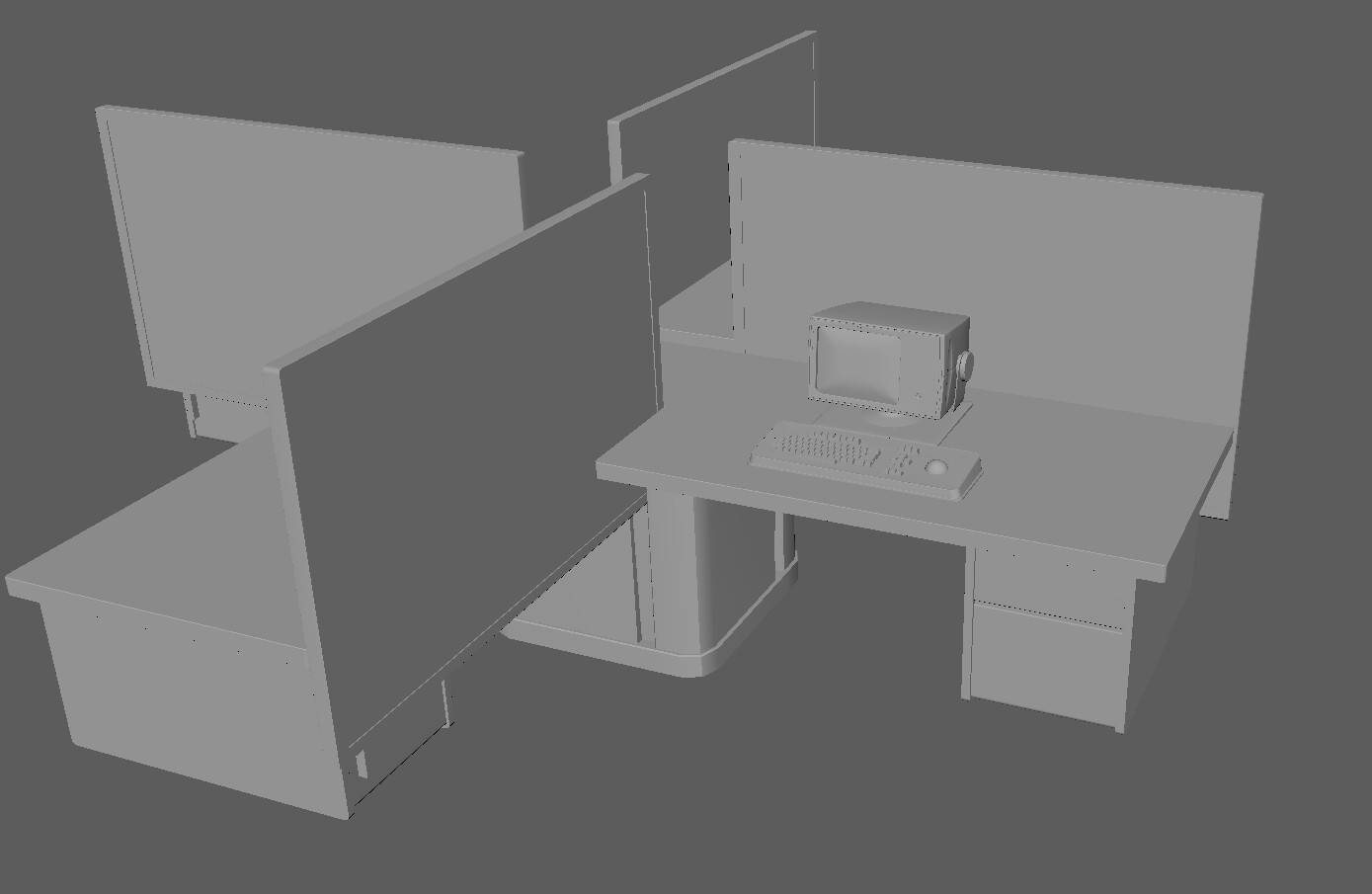 ArtStation - WIP of Severance Work Station