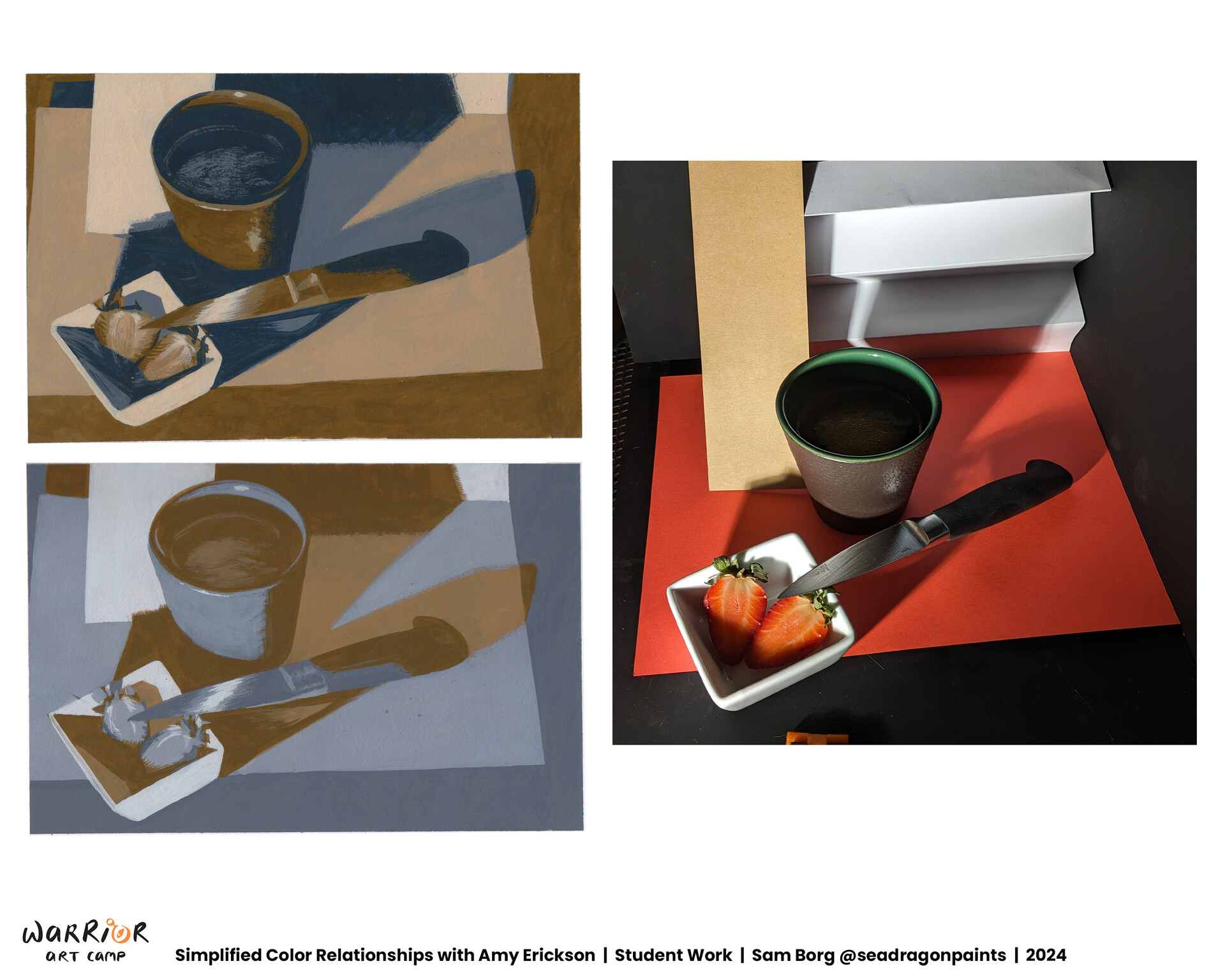 ArtStation - Sam Borg | Simplified Color Relationships with Amy ...