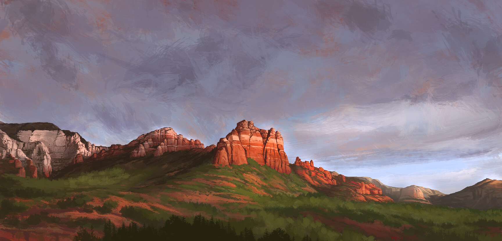 ArtStation - Landscape of Sedona, Arizona