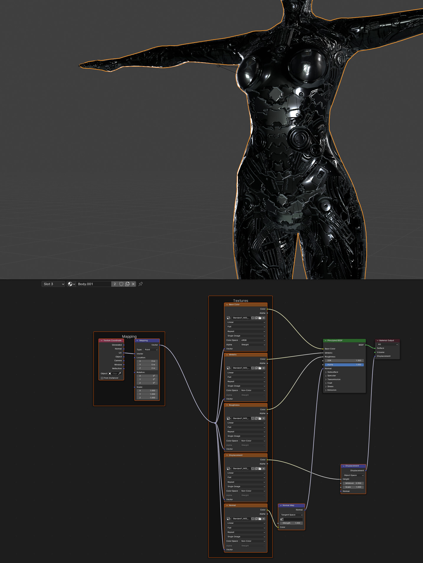 Milpix ™ - VRoid Female Body: Android Texturing