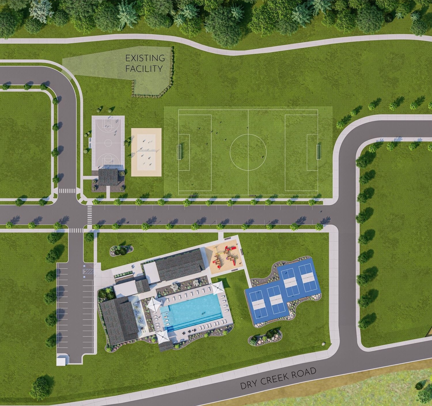 ArtStation - Rendered site development plan