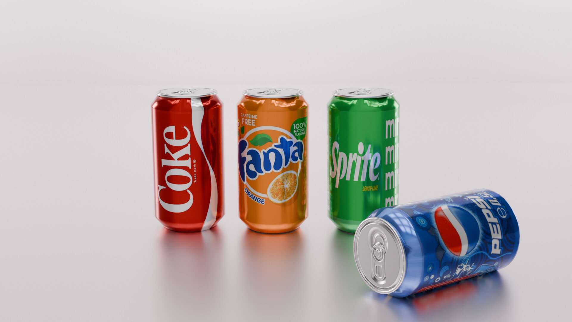 ArtStation - 3D Soda cans Models