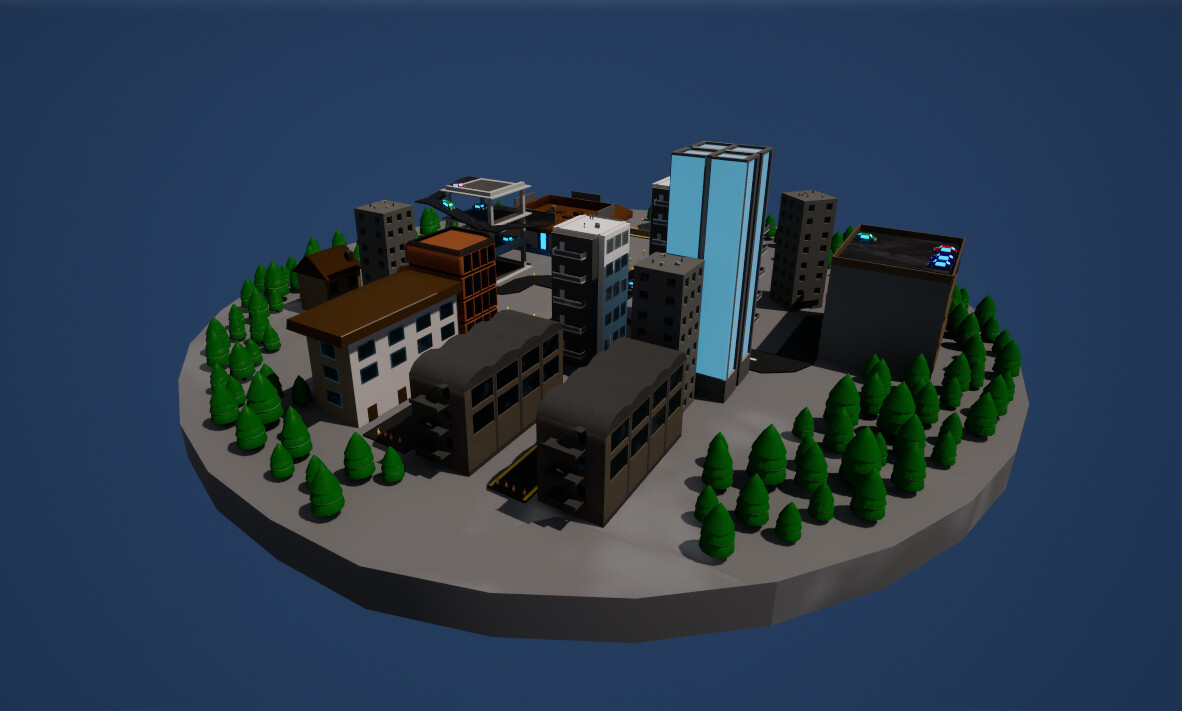 ArtStation - Town Diorama Miniature