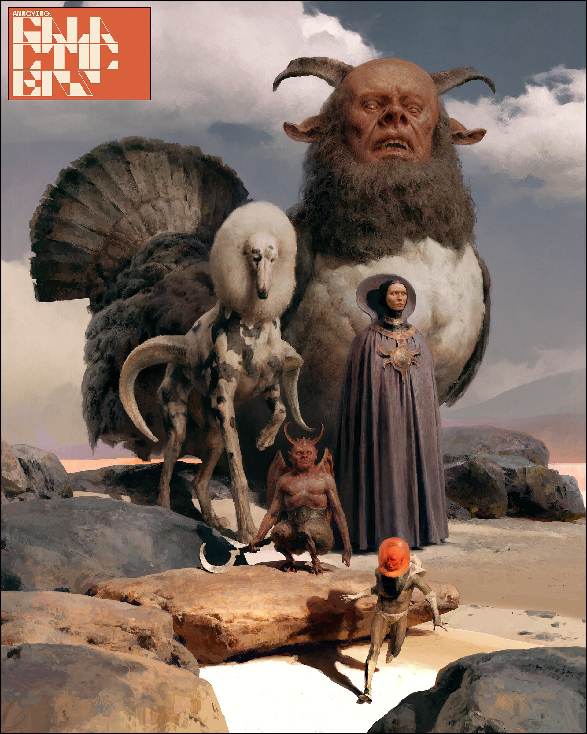 ArtStation - MAGE,DOG AND TWO DEVILS