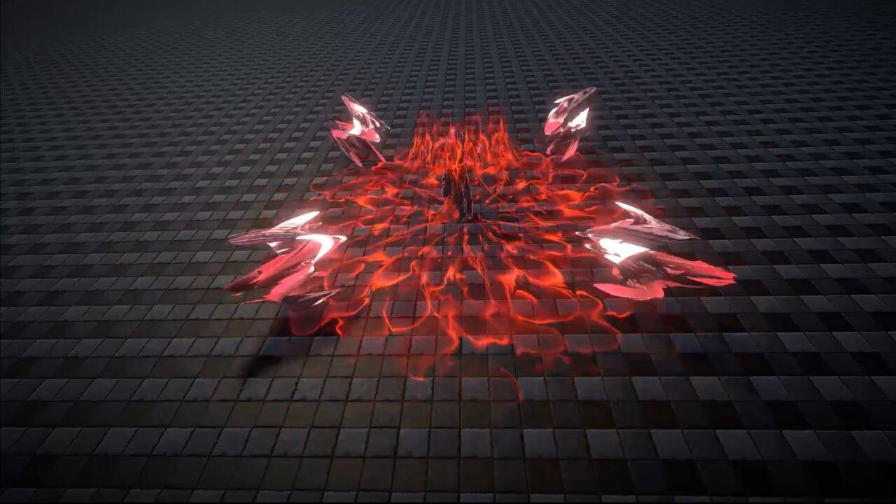 ArtStation - Character absorbs enemies with dark energy.