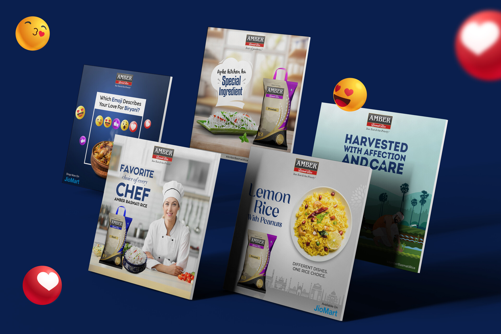 ArtStation - Amber Basmati Rice | Social Media Design