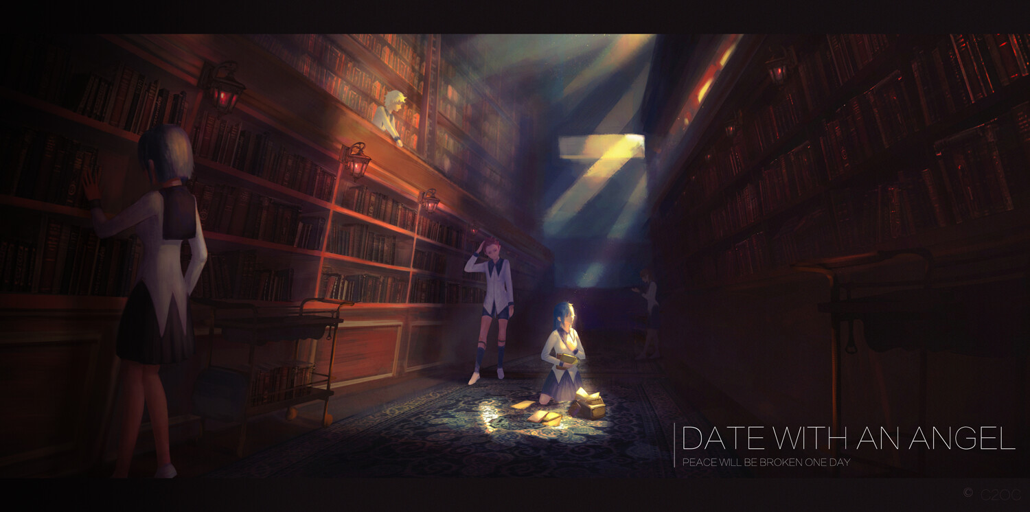 ArtStation - DATE WITH AN ANGEL - PEACE WILL BE BROKEN ONE DAY