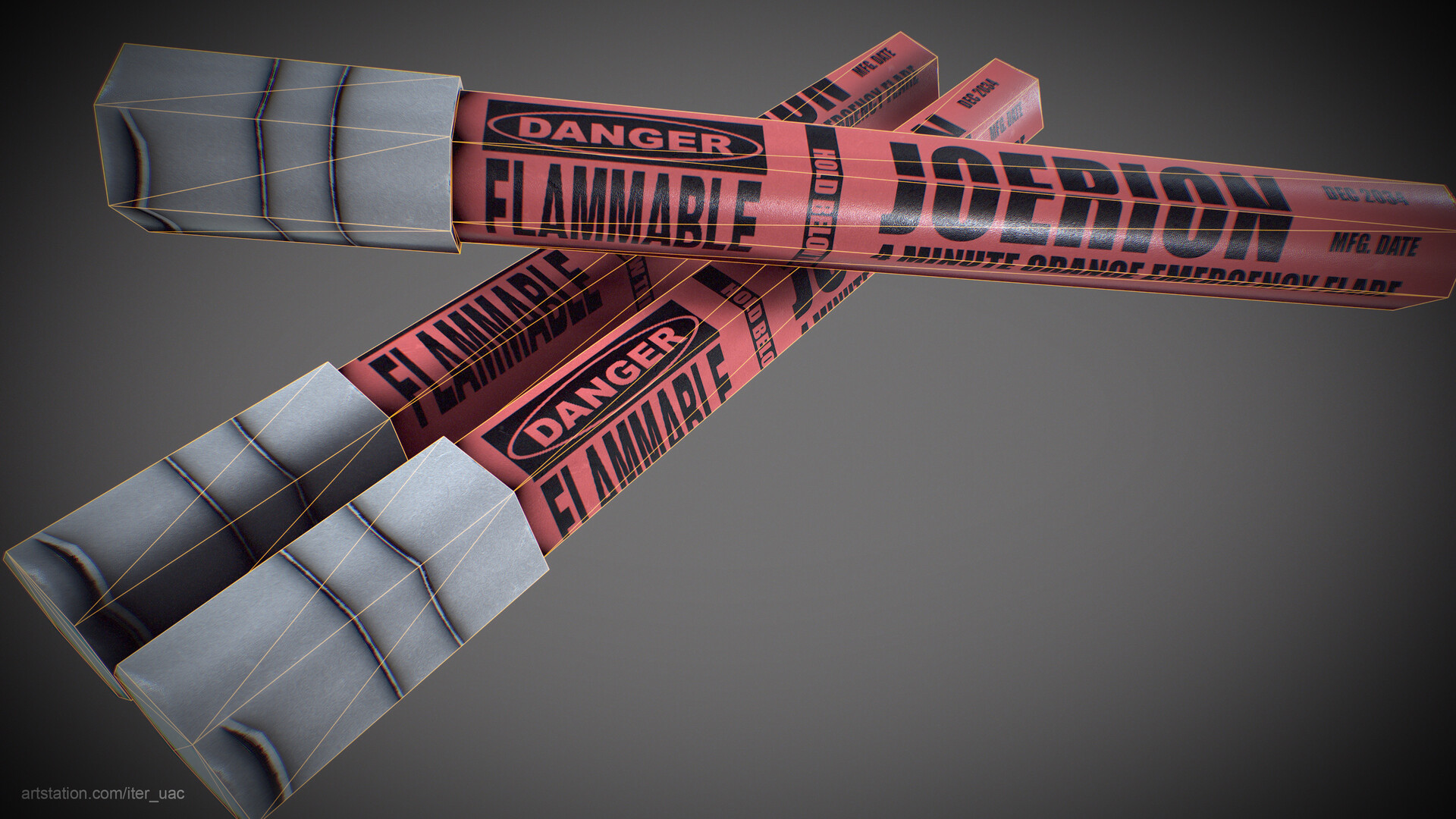 ArtStation - Road Flare - Low Poly