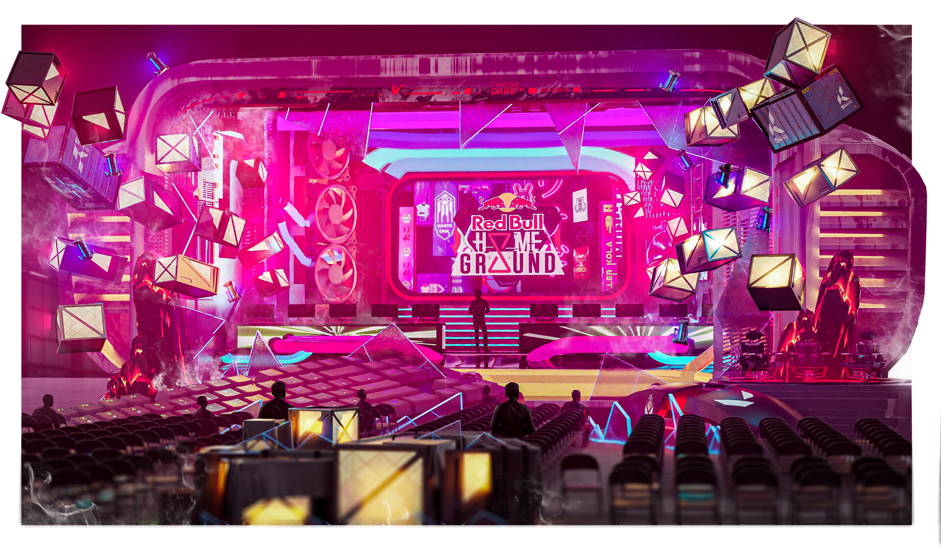 ArtStation - 'Red Bull_Homeground' - Pitch renders and design for an E ...