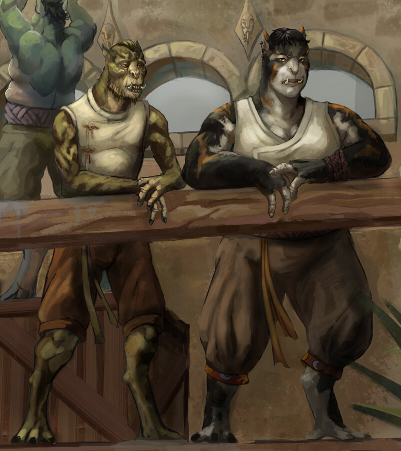 ArtStation - Orc-Construction workers in Parsak-Tyom