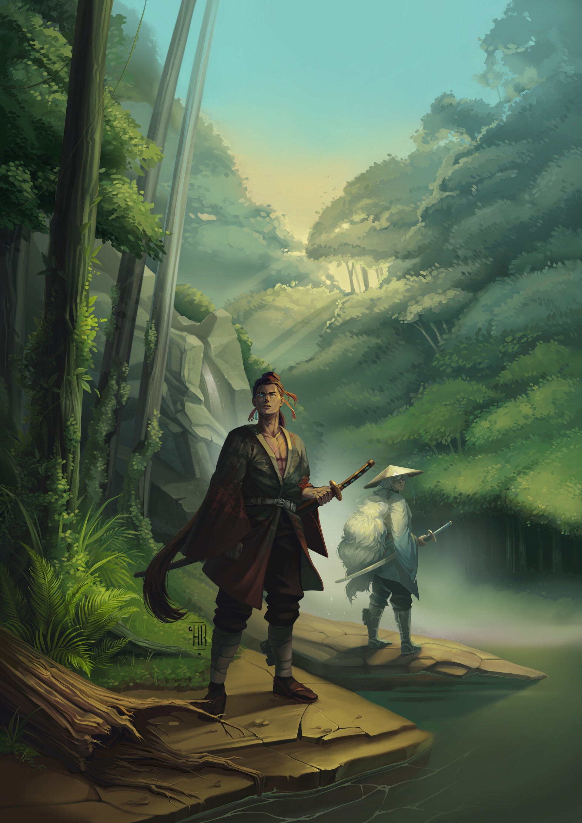 ArtStation - My OCs (based on the setting of "Demon slayer")