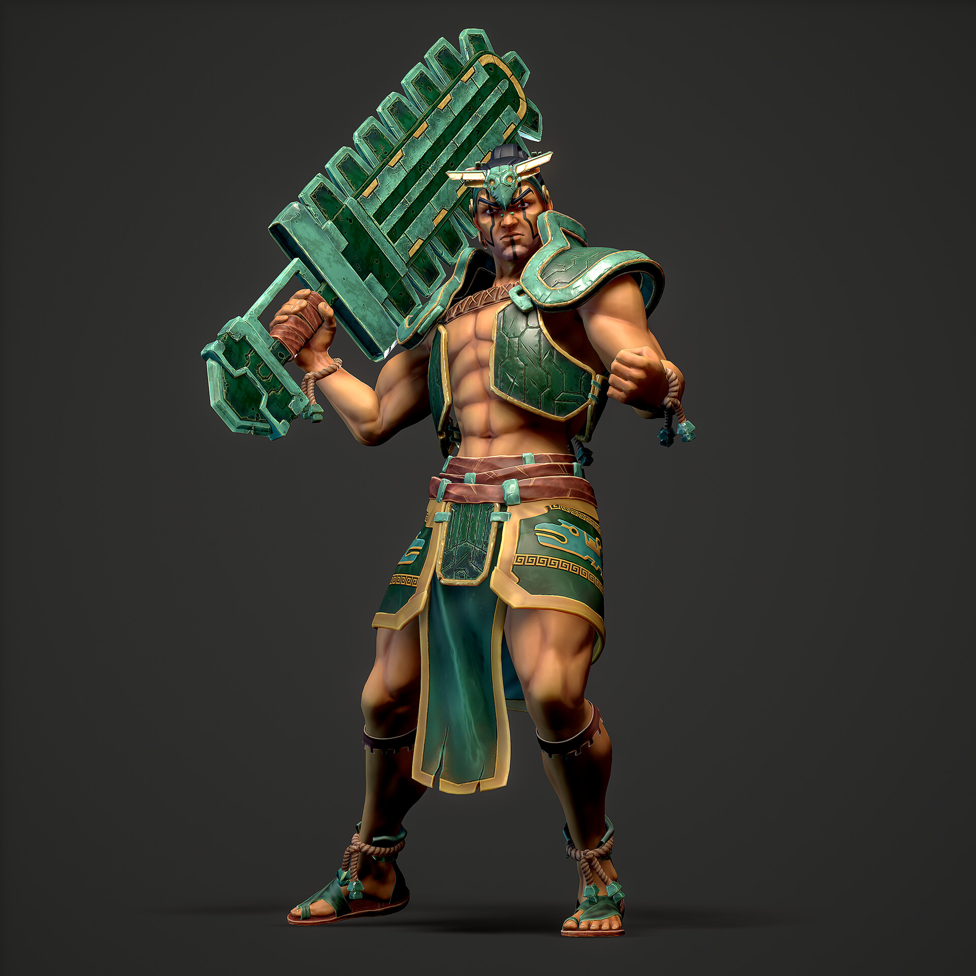ArtStation - Mayan warrior