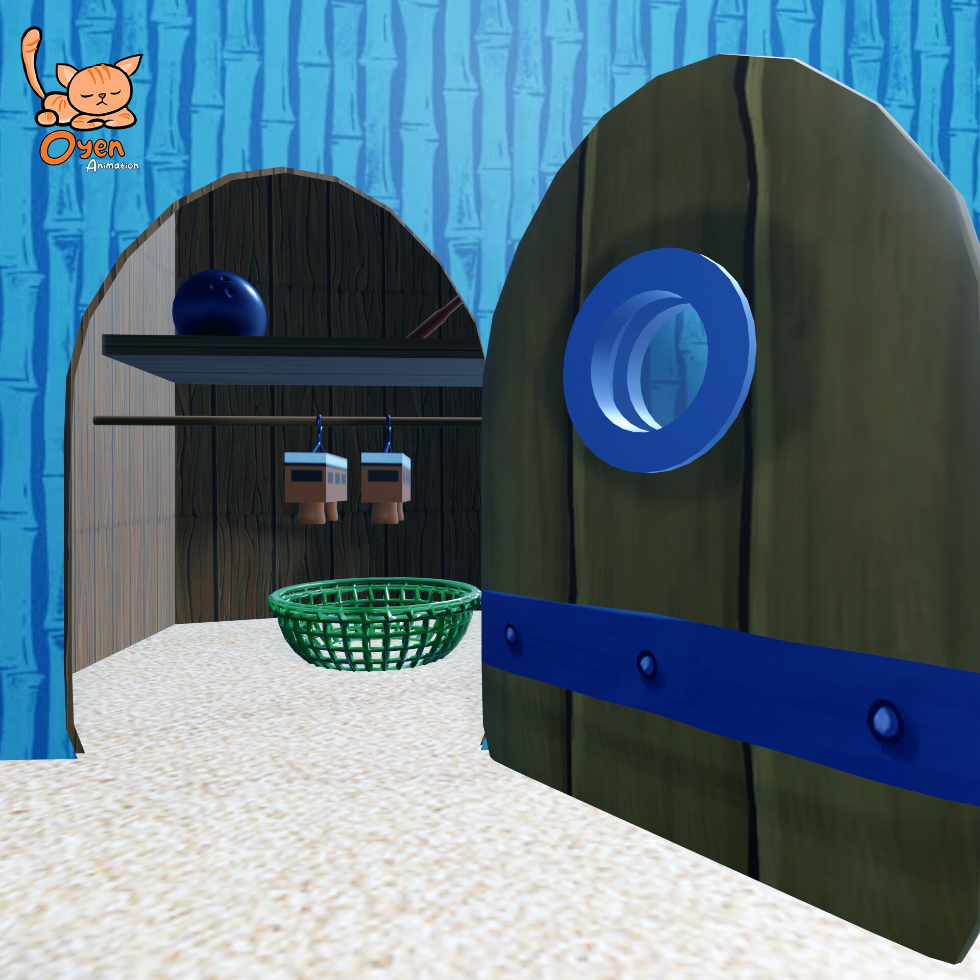 Riswan zamil - SpongeBob Pineapple House Complete with Inside Low-poly ...