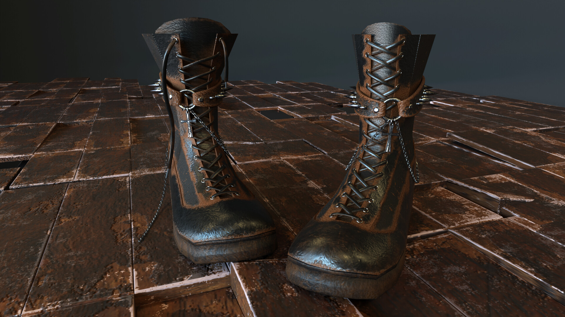 ArtStation - Ragged Emo Boots