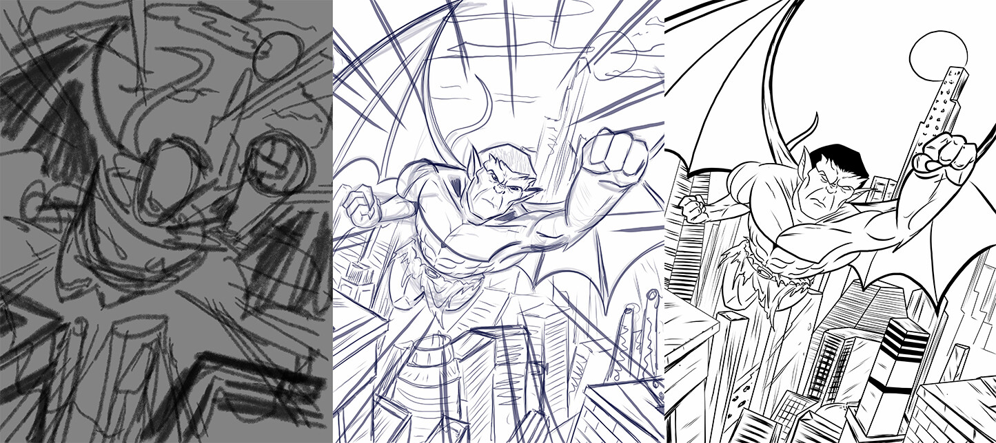 free gargoyles goliath coloring pages