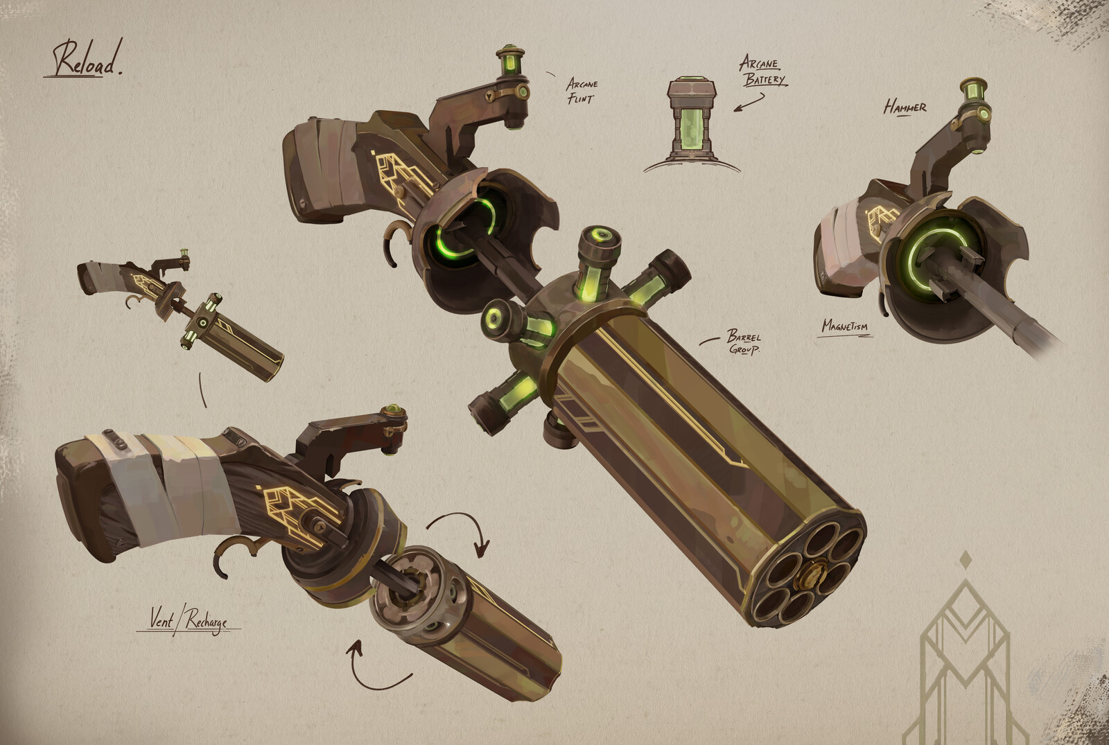 Richard PL - Magitech Guns - Rifle and Pepperbox