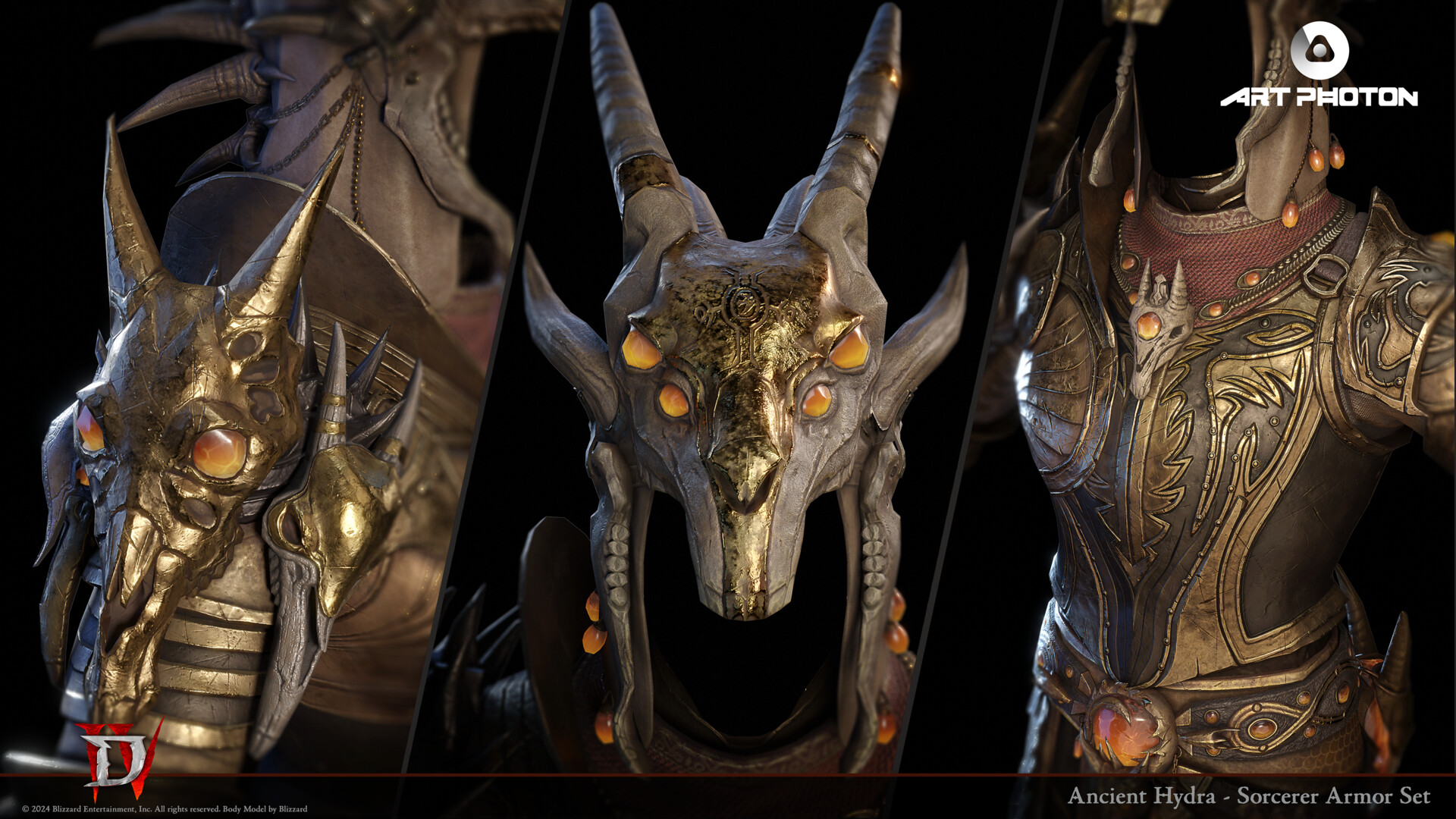 Art Photon Studio - Diablo IV: Ancient Hydra - Sorcerer Armorset