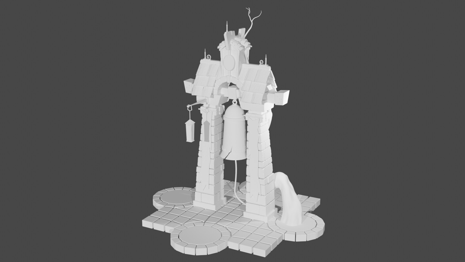 ArtStation - 3D Modeling_Bell Tower