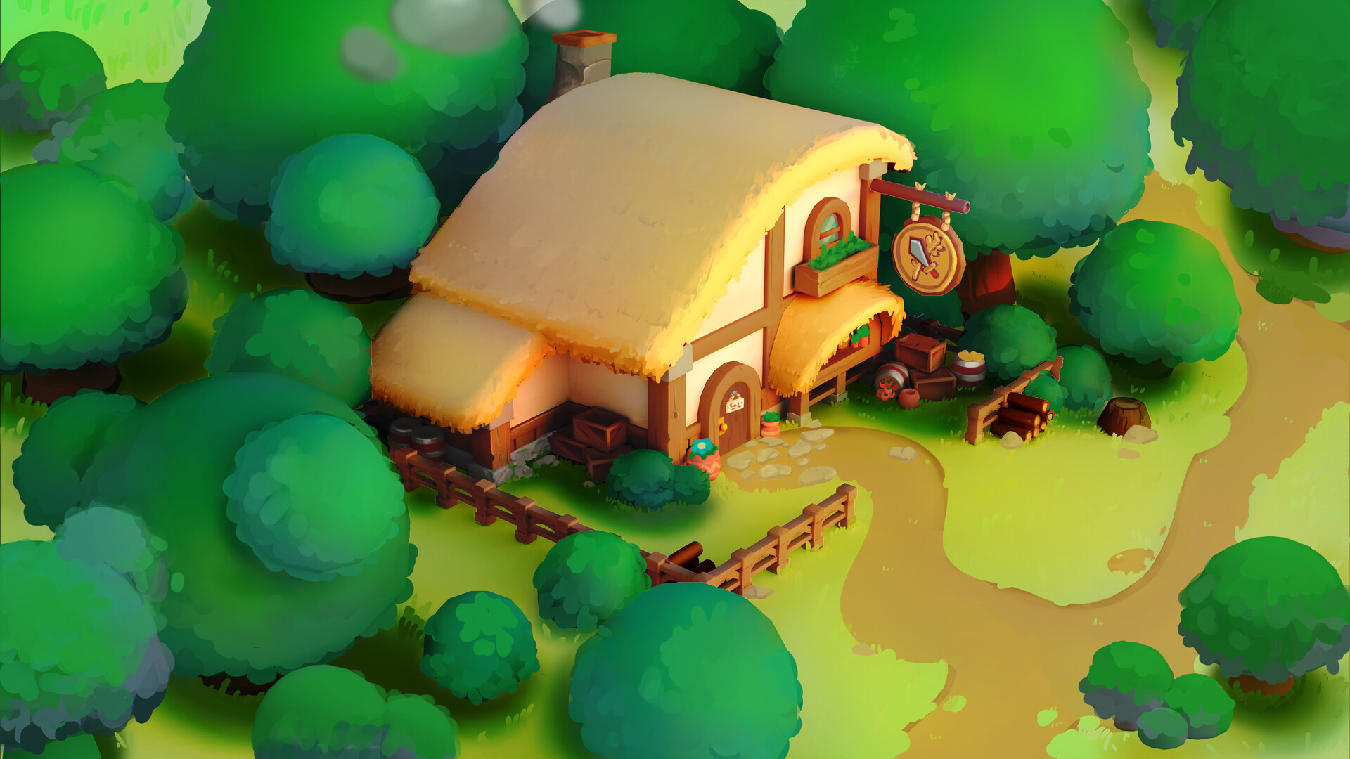 ArtStation - cottage shop