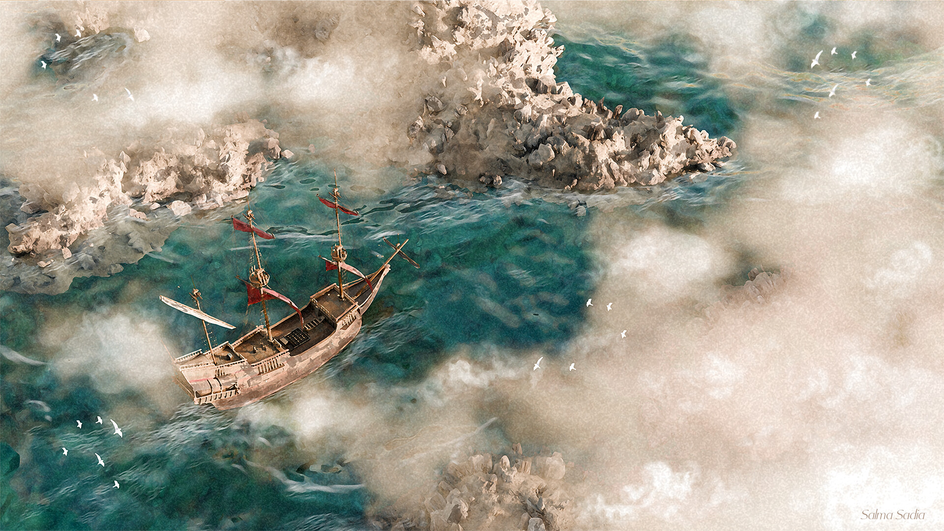 ArtStation - The Wizard's Ship