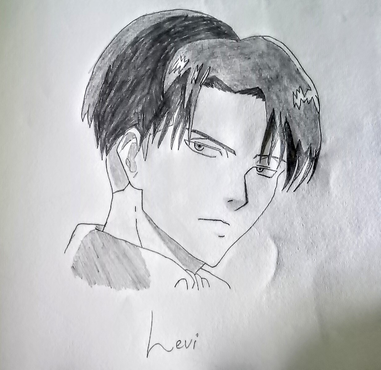 ArtStation - Levi Ackerman pencil drawing. ( attack on Titan)