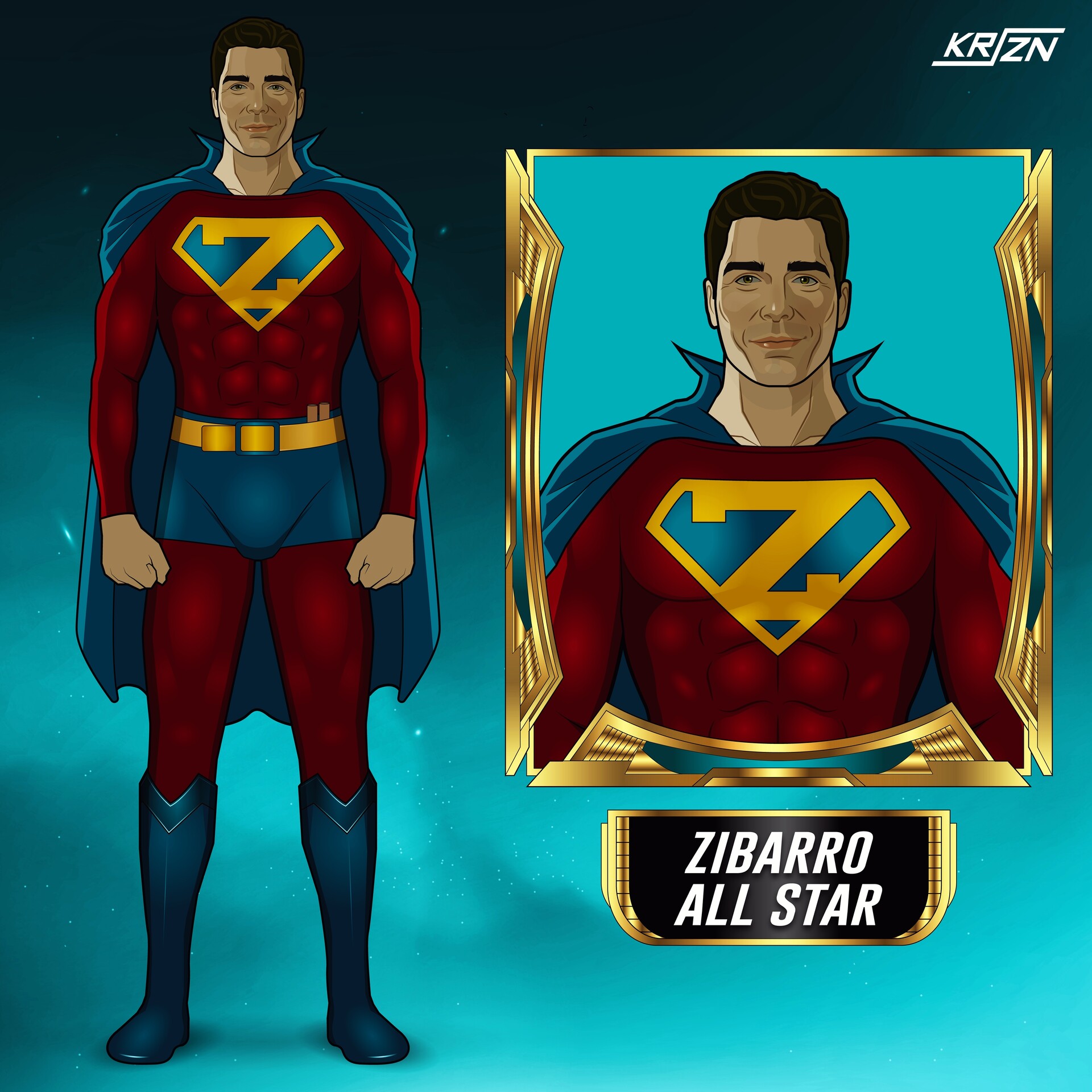 ArtStation - Zibarro William Reeve All Star Superman