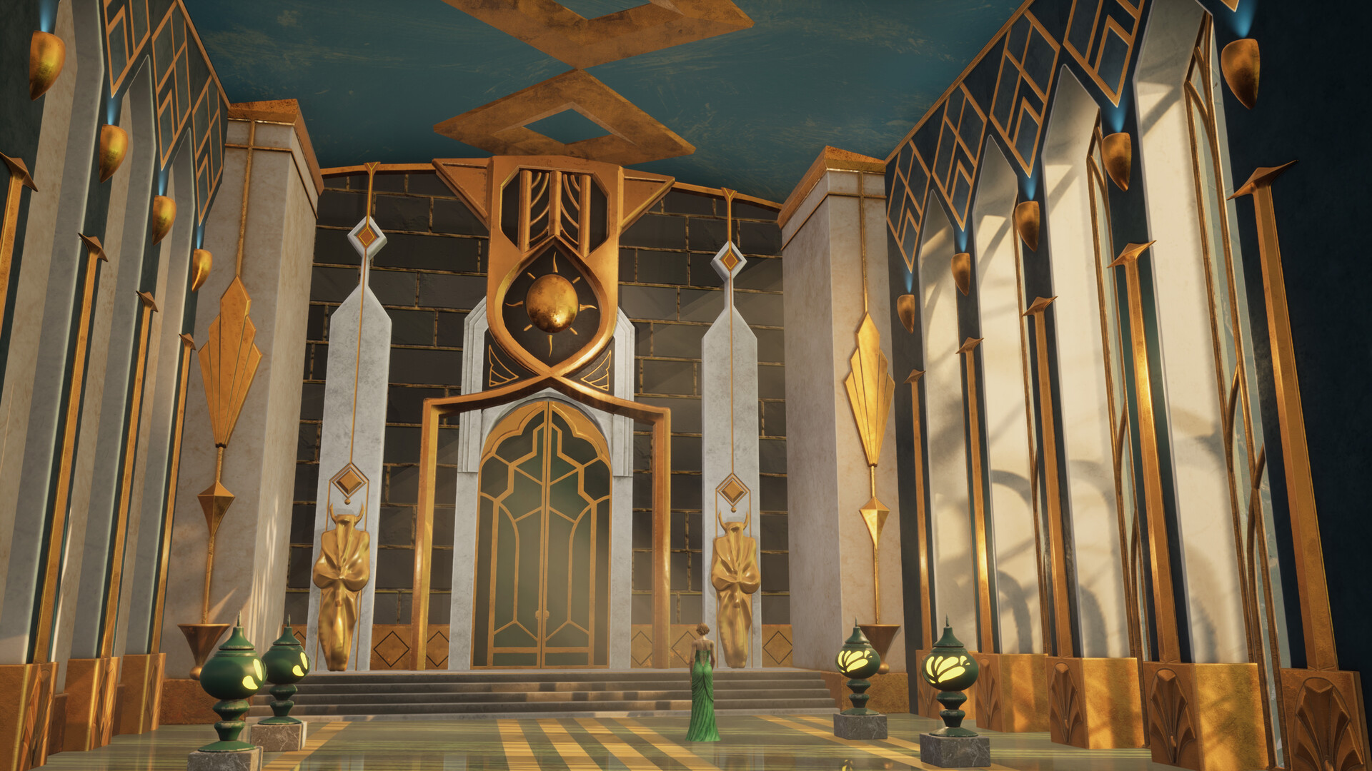 ArtStation - Art Deco Hallway