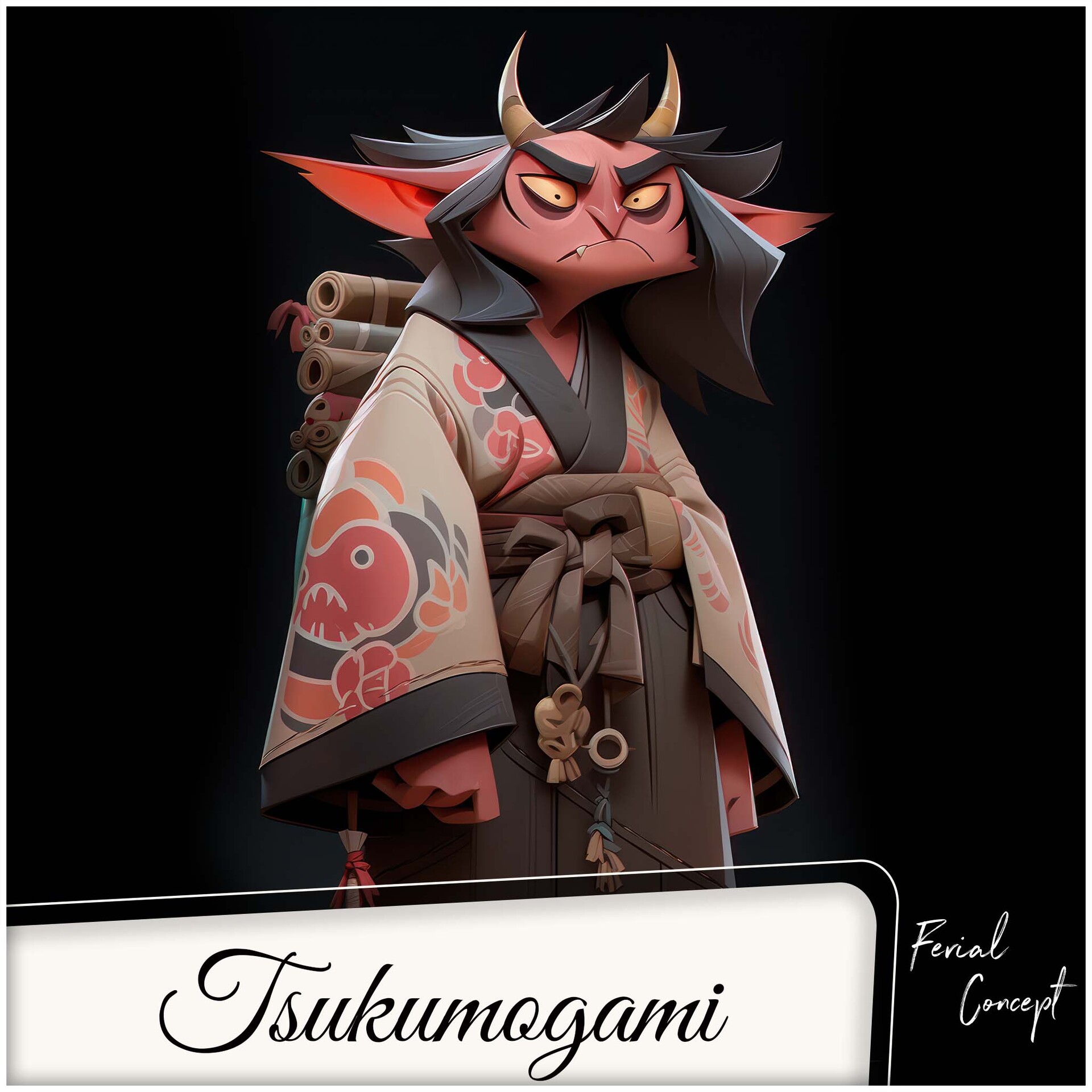 ArtStation - 🔹210 Tsukumogami - Stylized Character Reference Image Pack ...