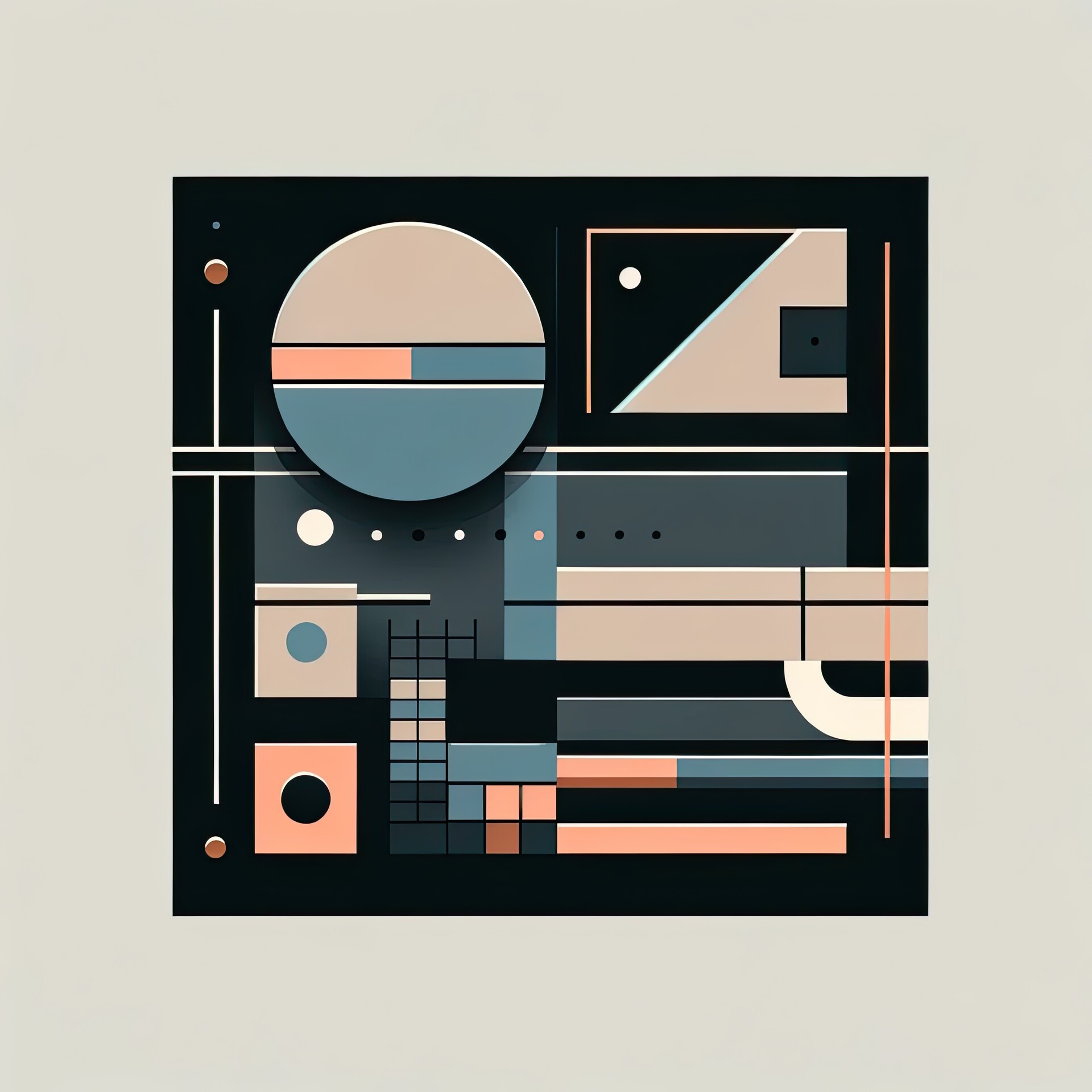 ArtStation - Abstract futuristic design with geometric shapes