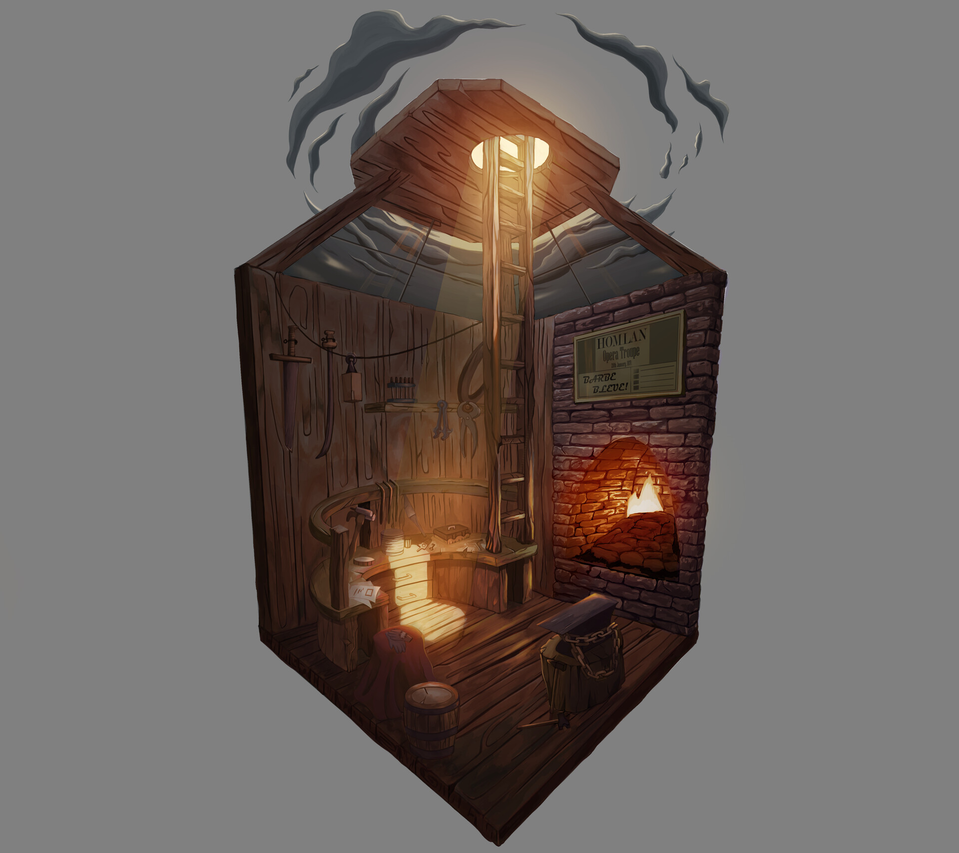 ArtStation - Blacksmith Workplace