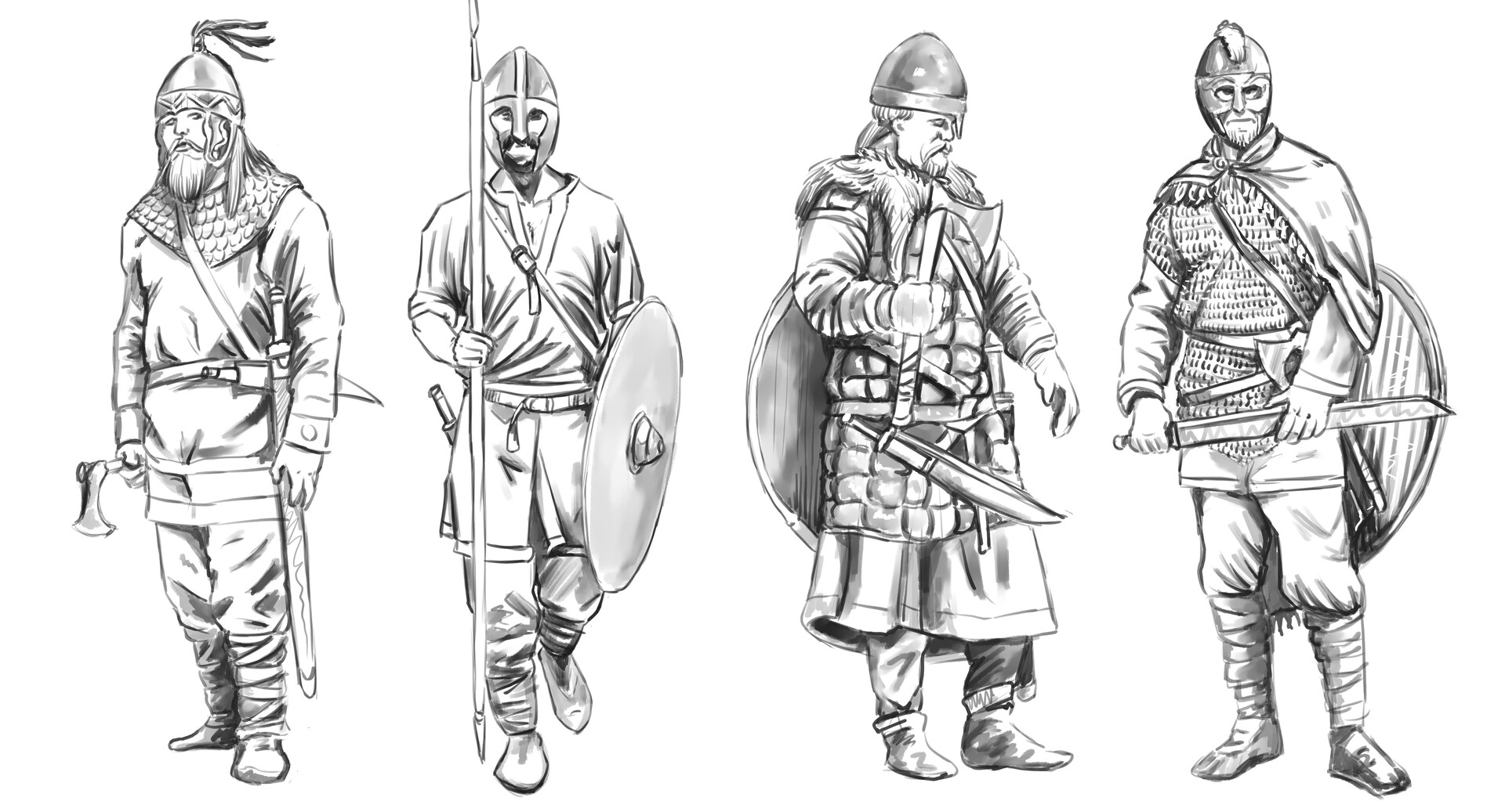 Michael Merulla - Silurian warriors design process