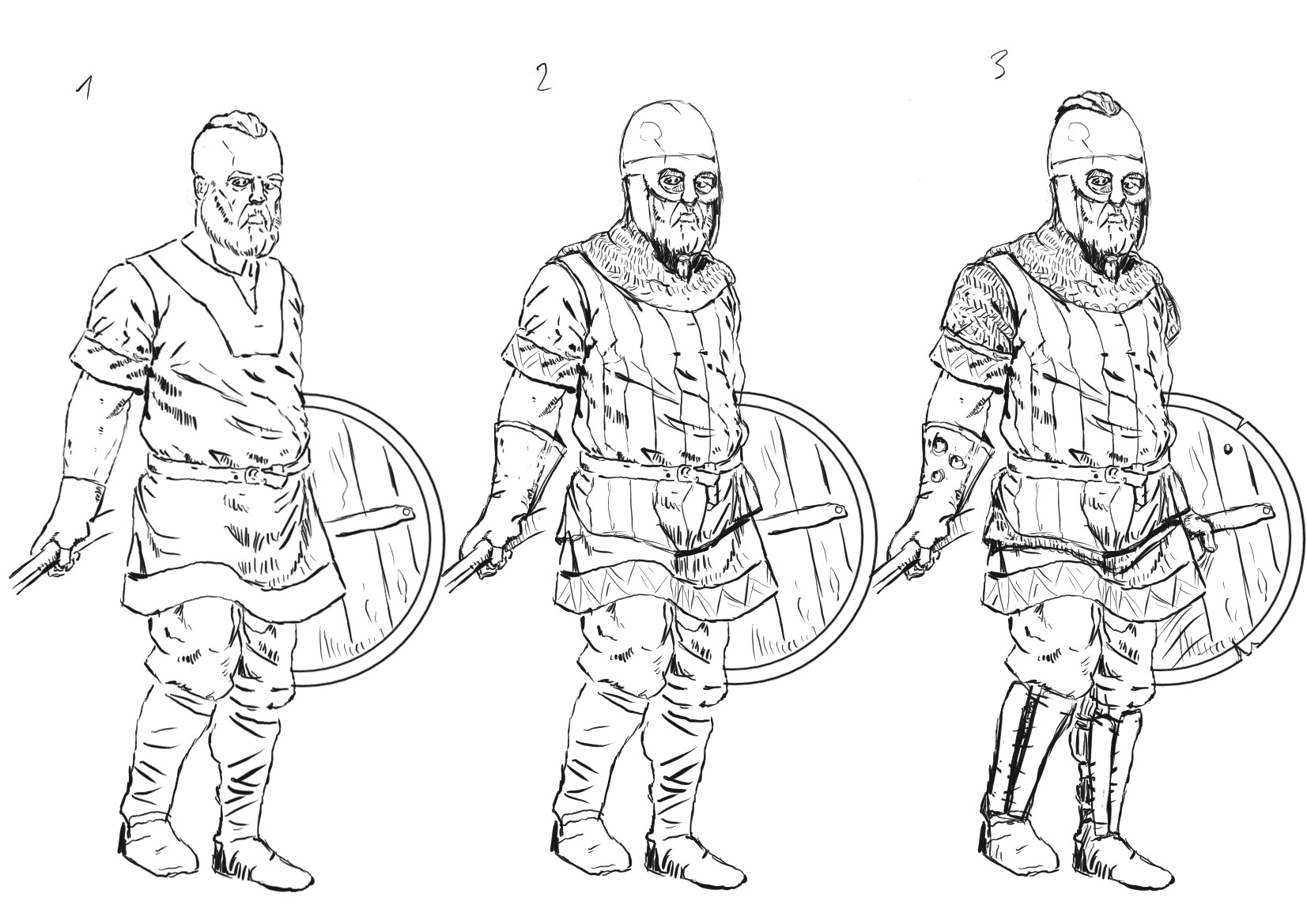 Michael Merulla - Silurian warriors design process