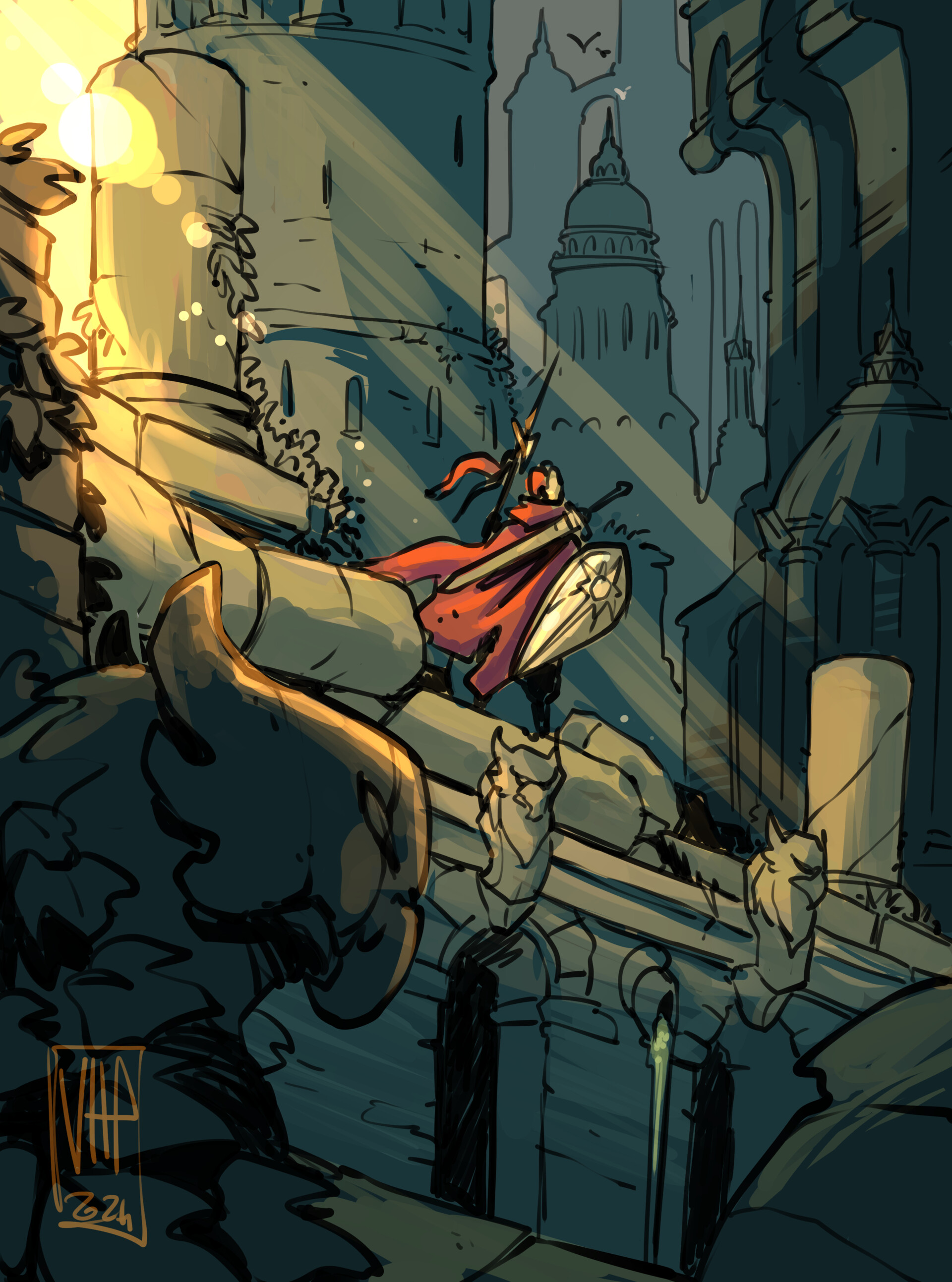 Bone Dust - Fantasy landscape experiment