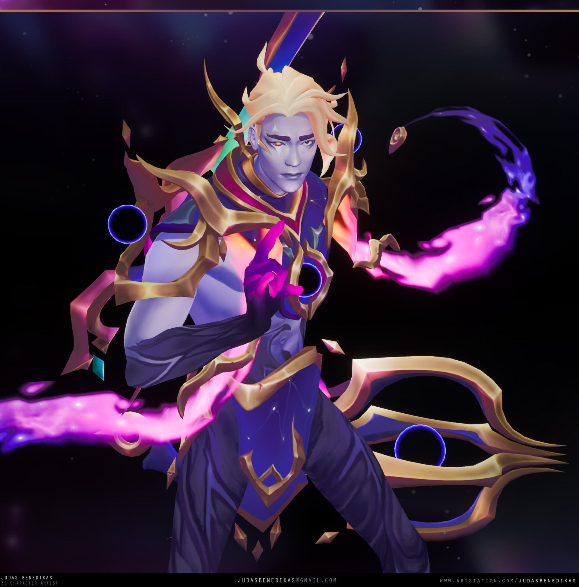 ArtStation - University Project - Dark Cosmic Aphelios