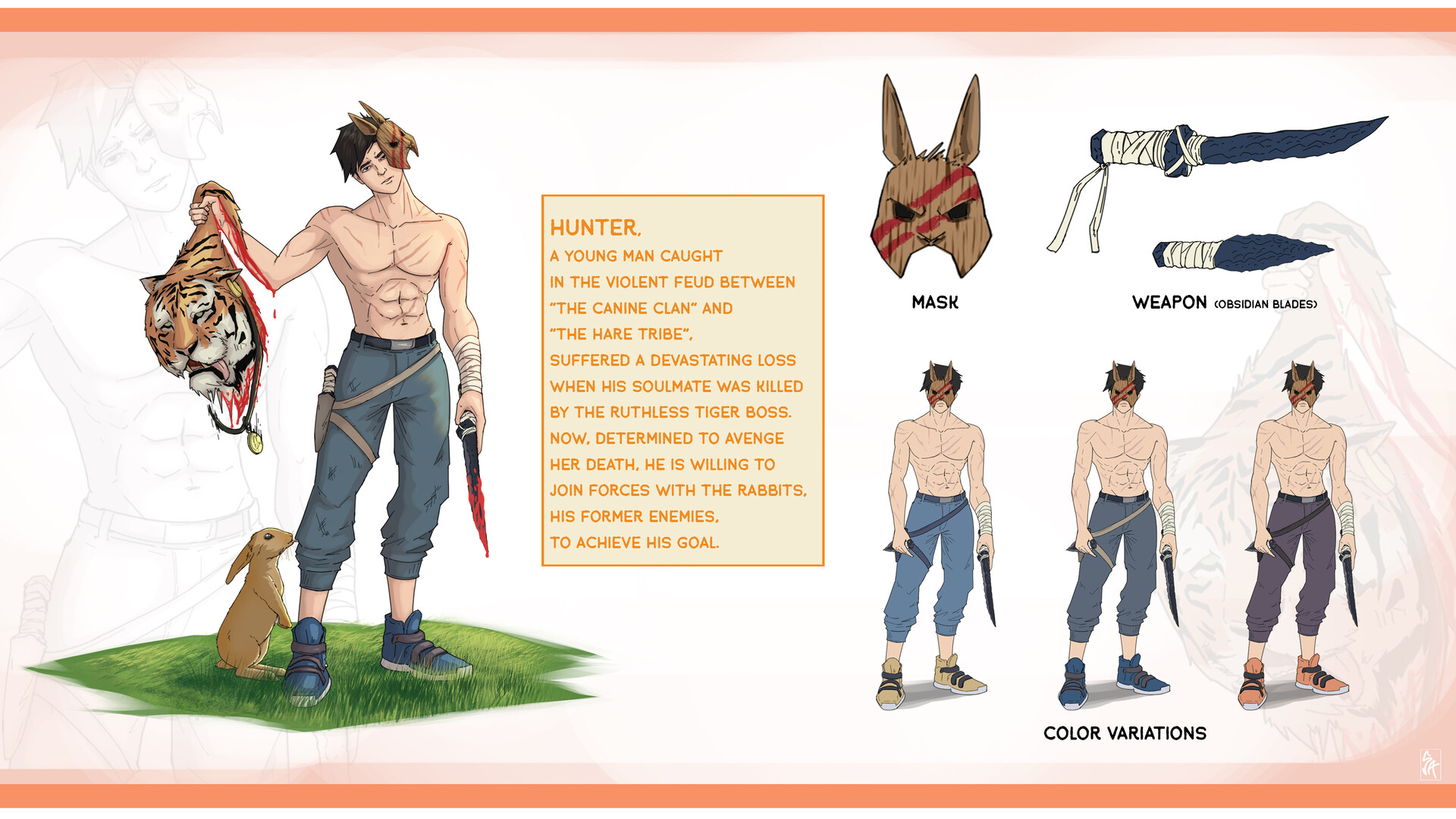 ArtStation - A Rabbit who hunt Tigers