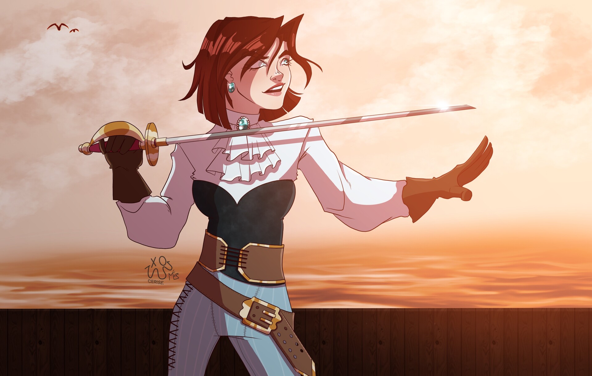 ArtStation - Sword fight - illustration