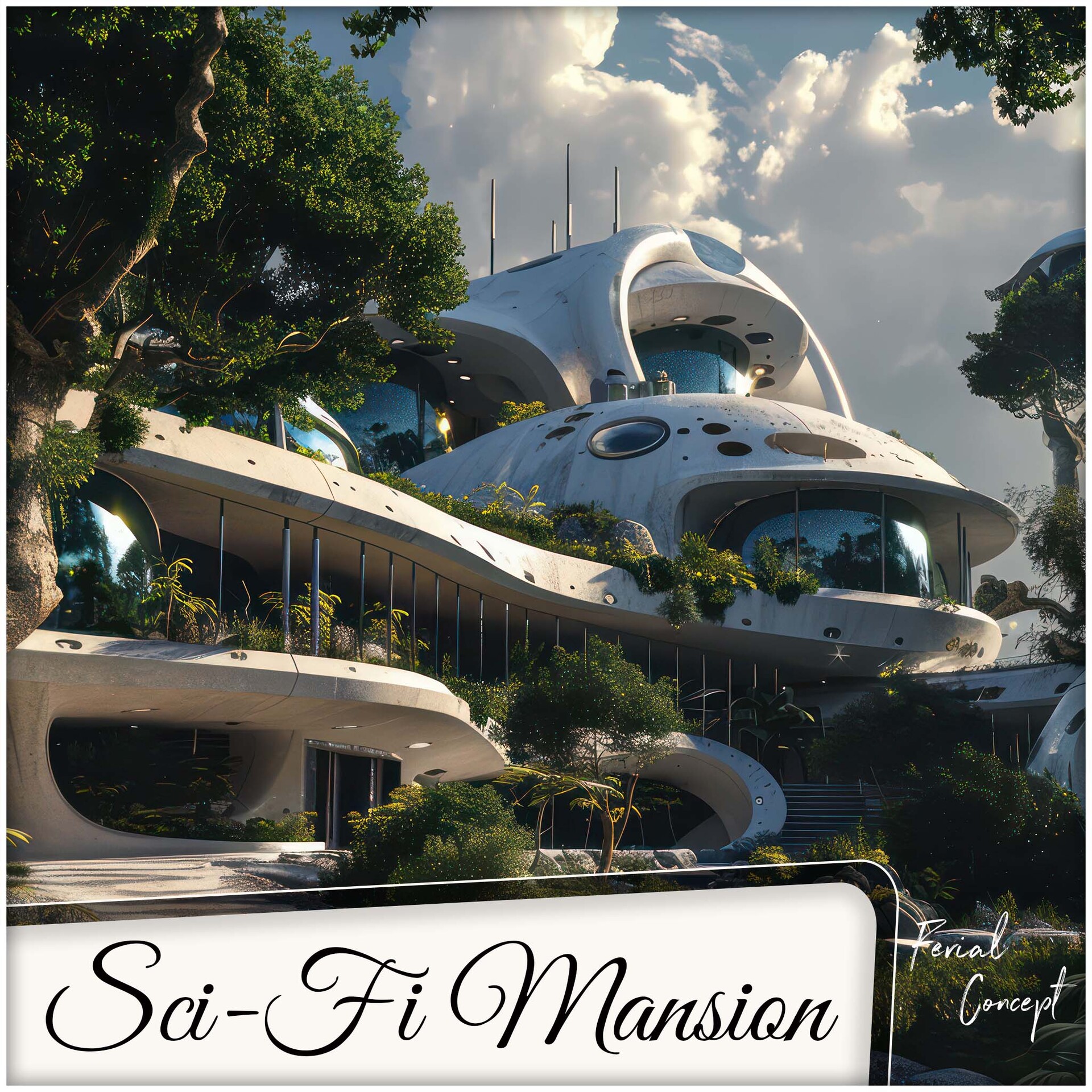 ArtStation - 🔹230 Sci-Fi Mansion - Exterior Reference Image Pack v.71 |8K|