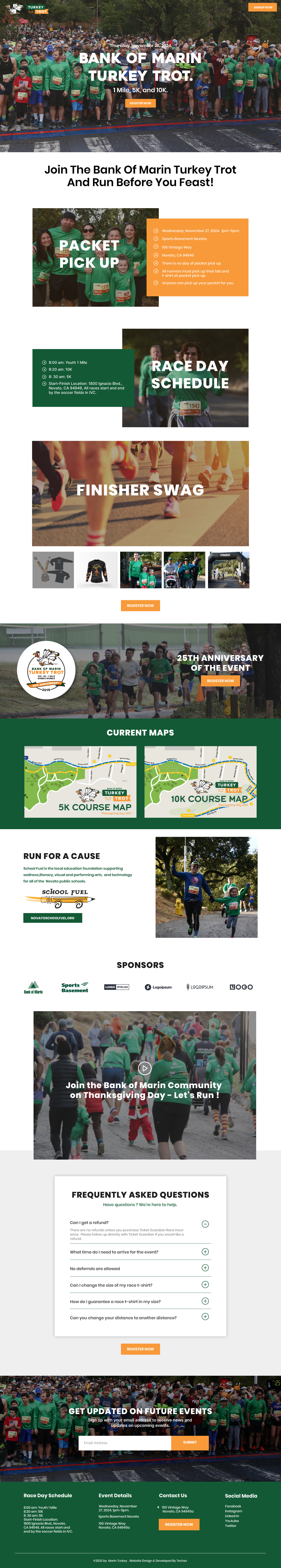 ArtStation - Marathon event website UI/UX design.