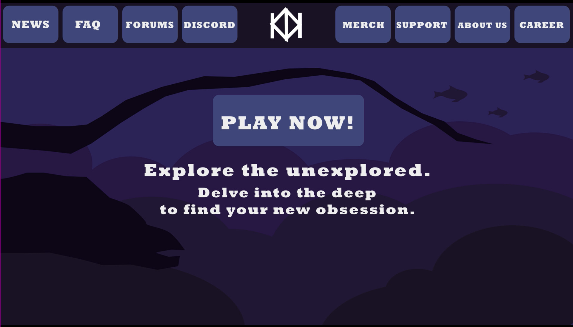 ArtStation - Mock Game Website Design