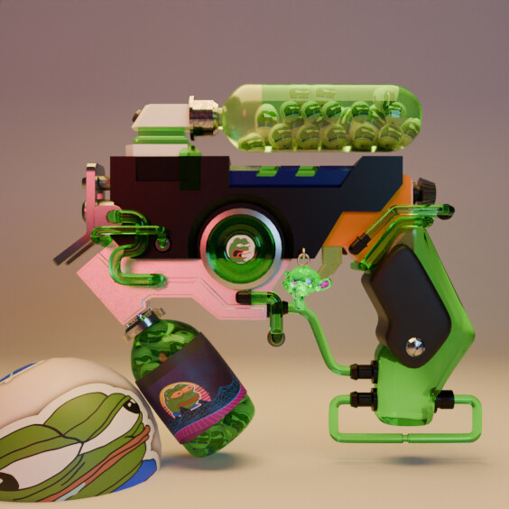 ArtStation - PEPE THE FROG GUN